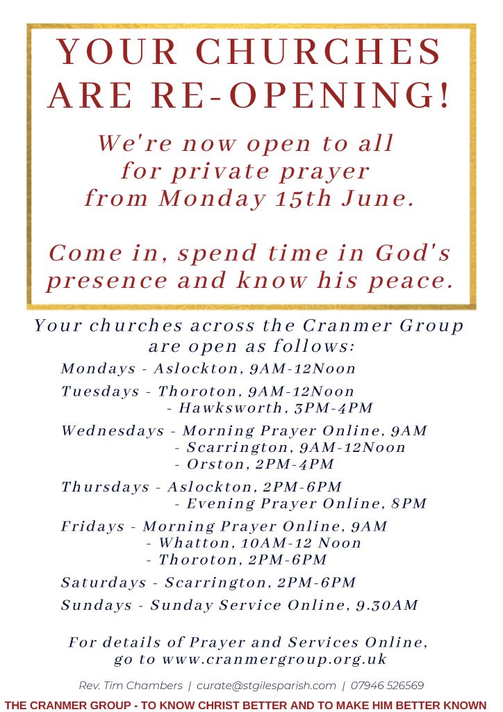 Sunday Service – June 14th – The Cranmer Group